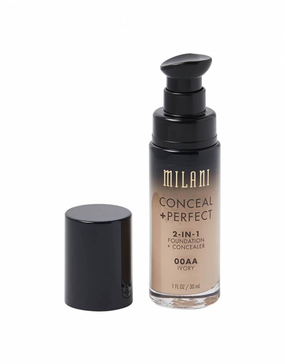 Milani Conceal Perfect 2 in 1 Foundation Concealer 00A Ivory